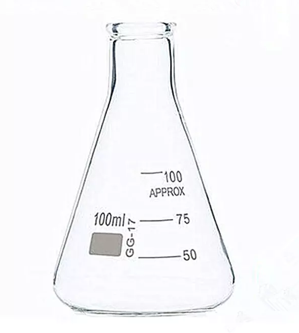 Laboratory Conical Flask 100ml Narrow Mouth Glass – Nejoom Stationery