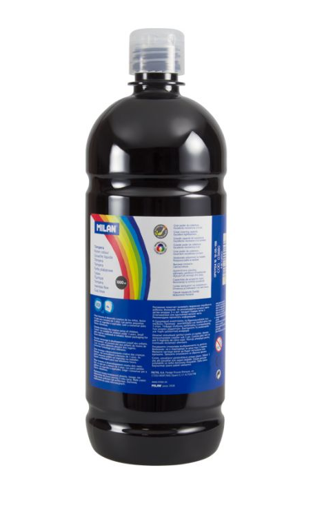 Milan Poster Paint 1000ml bottle Black