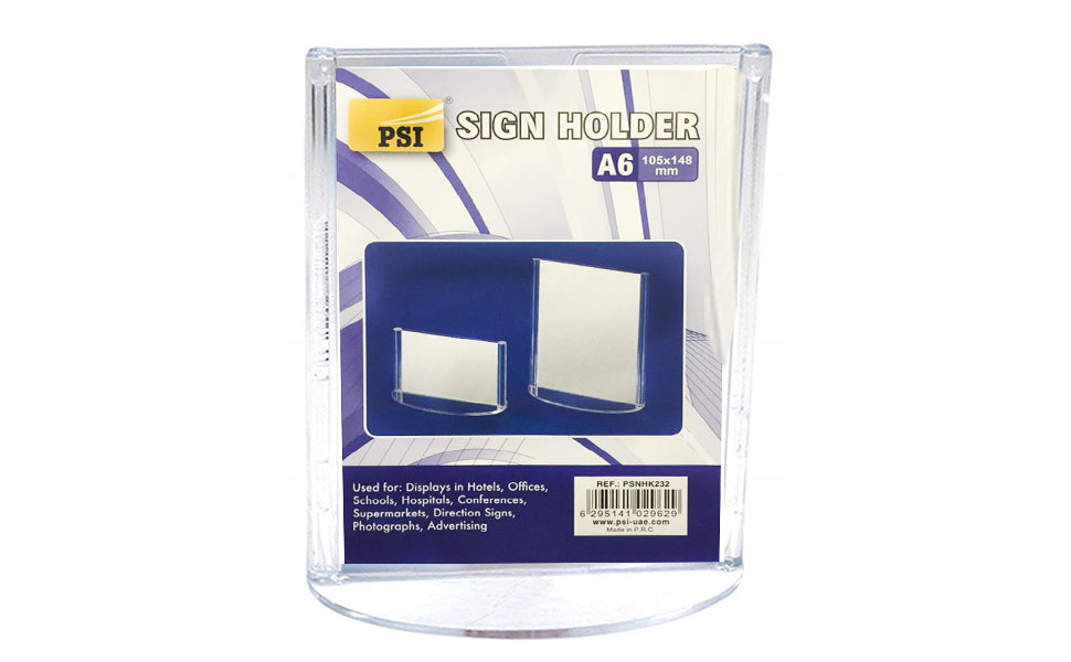 PSI A6 Double Sided Clear Acrylic Display Signage Holder | Nejoom ...