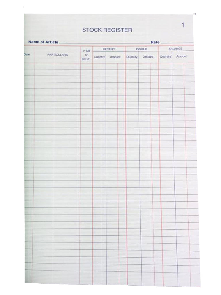 PSI Stock Register Book 2Q | Nejoom Stationery