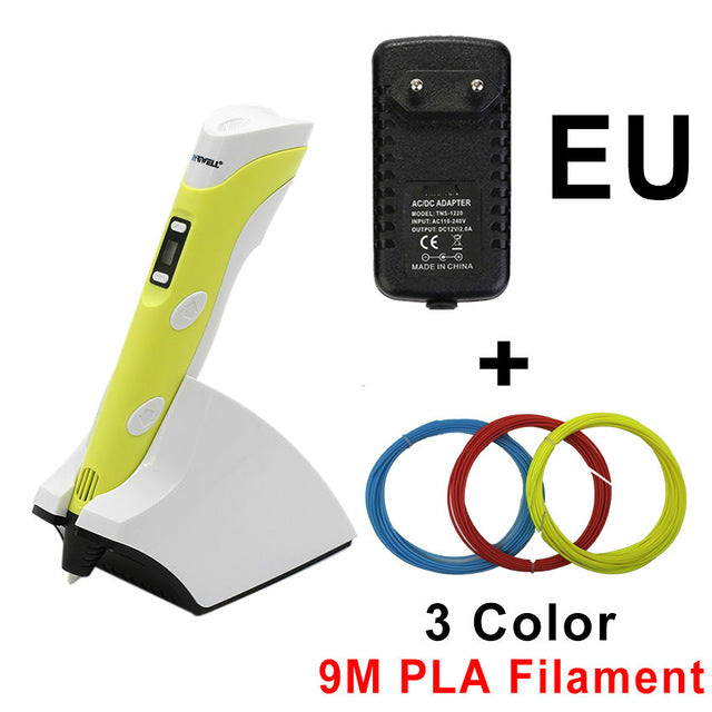 Wireless charging 3D Pen LED Screen 3D Printing Pen | Nejoomstationery ...